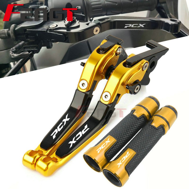 For PCX 160 ABS PCX160 ABS CBS CNC aluminum 6-stage adjustable Foldable ...