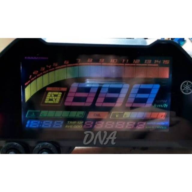 Yamaha New R25/YZF-R25/R3/YZR-M1 2020 2021 Speedometer Lcd Sticker ...
