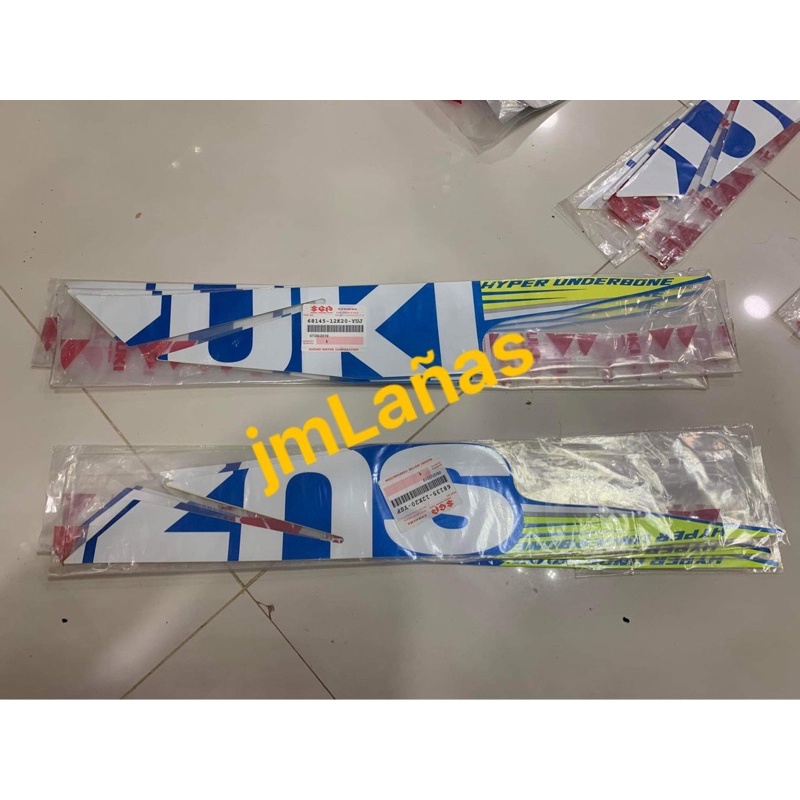 SGP GENUINE STICKER / DECALS / TAPE for BODY / SIDE COVER RAIDER 150 ...