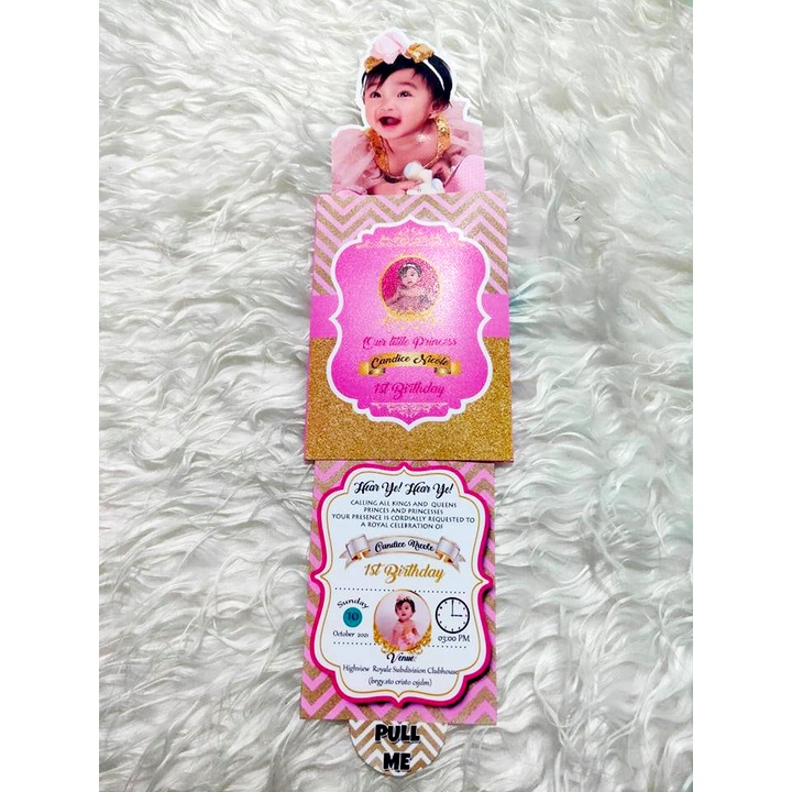 PULL ME INVITATION Princess Theme 5 pcs | Shopee Philippines