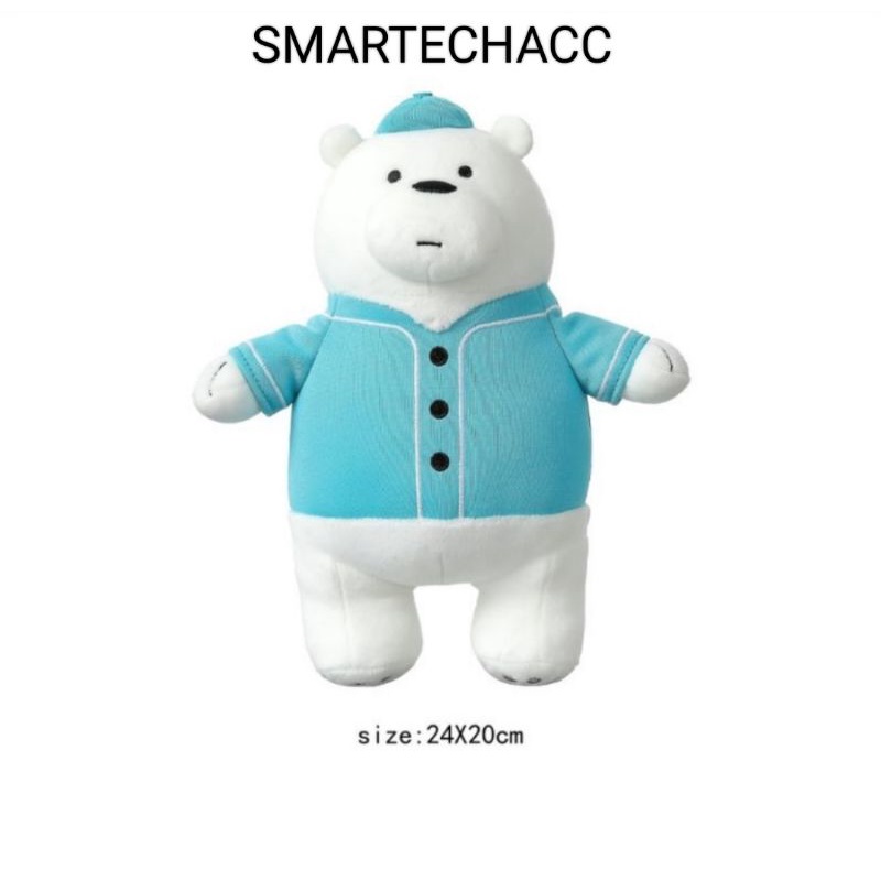 Miniso WE BARE BEARS COLLECTION 4.0 PLUS TOY WITH OUTFIT/ GRIZZ/ICE ...