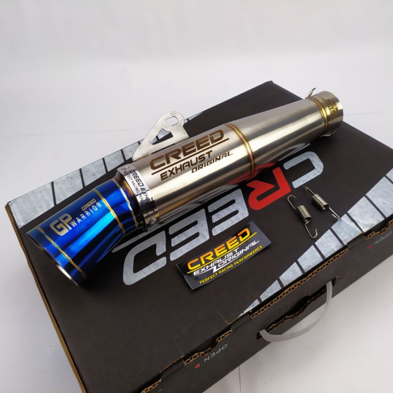 (100% Original Creed Exhaust) Universal 51mm Inlet Motorcycle Exhaust ...