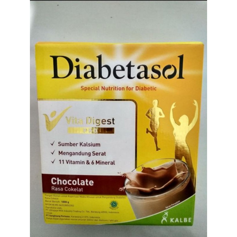 Diabetasol Chocolate/ Vanilla 1KG | Shopee Philippines