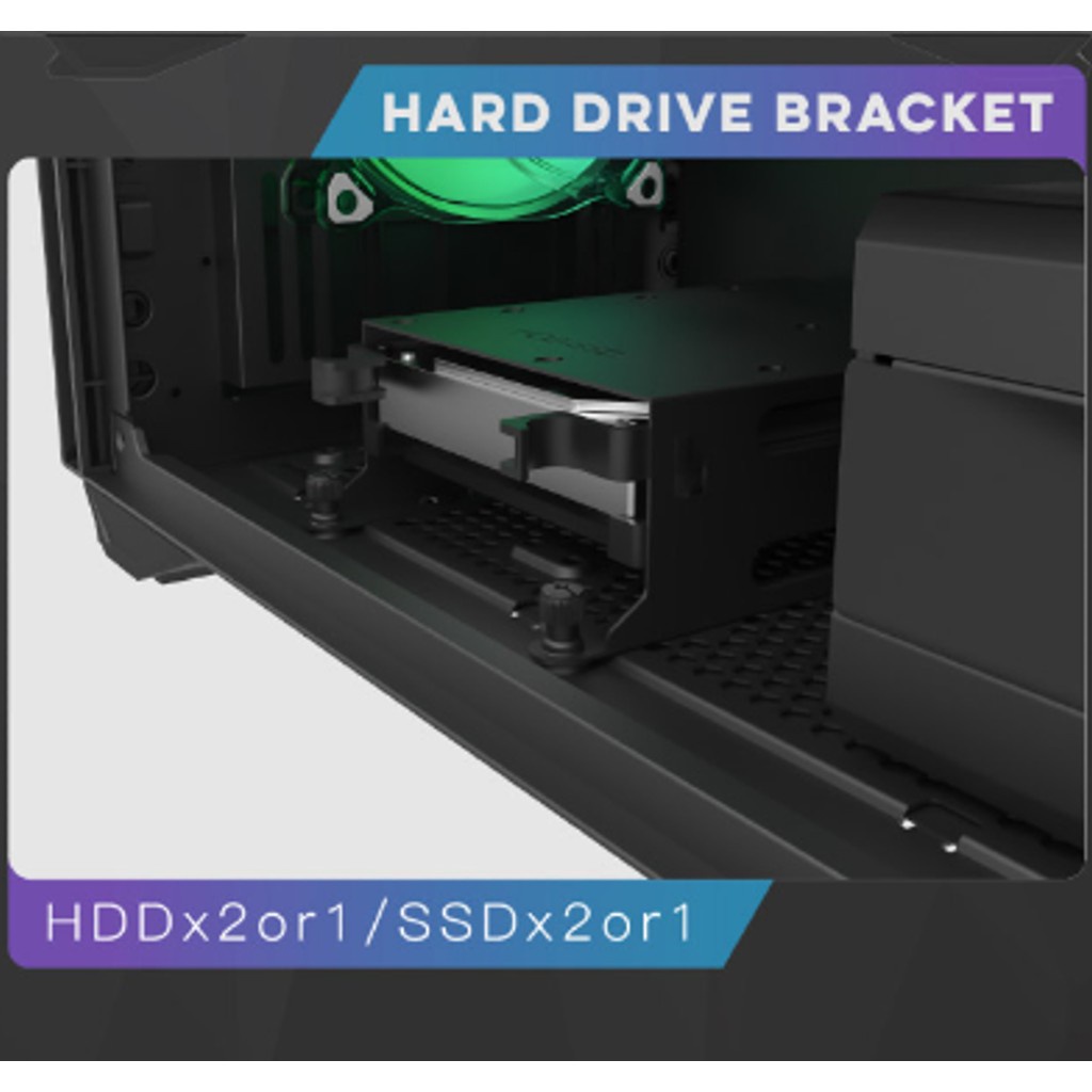 darkFlash DLX22 White LUXURY ATX PC CASE inculuded horizontal graphics ...