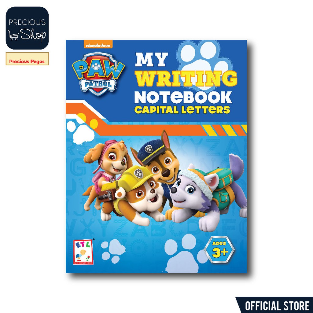 PAW PATROL: My Writing Notebook - CAPITAL LETTERS | Shopee Philippines