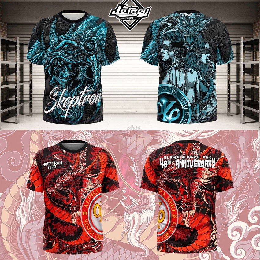 48th Anniversary Akp Alpha Kappa Rho Skeptron Dragon Fraternity Shirt ...