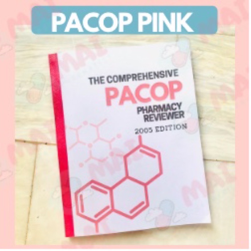 PACOP GREEN, PINK, BLUE, RED, VIOLET (Pharmacy Reviewer) | Shopee ...