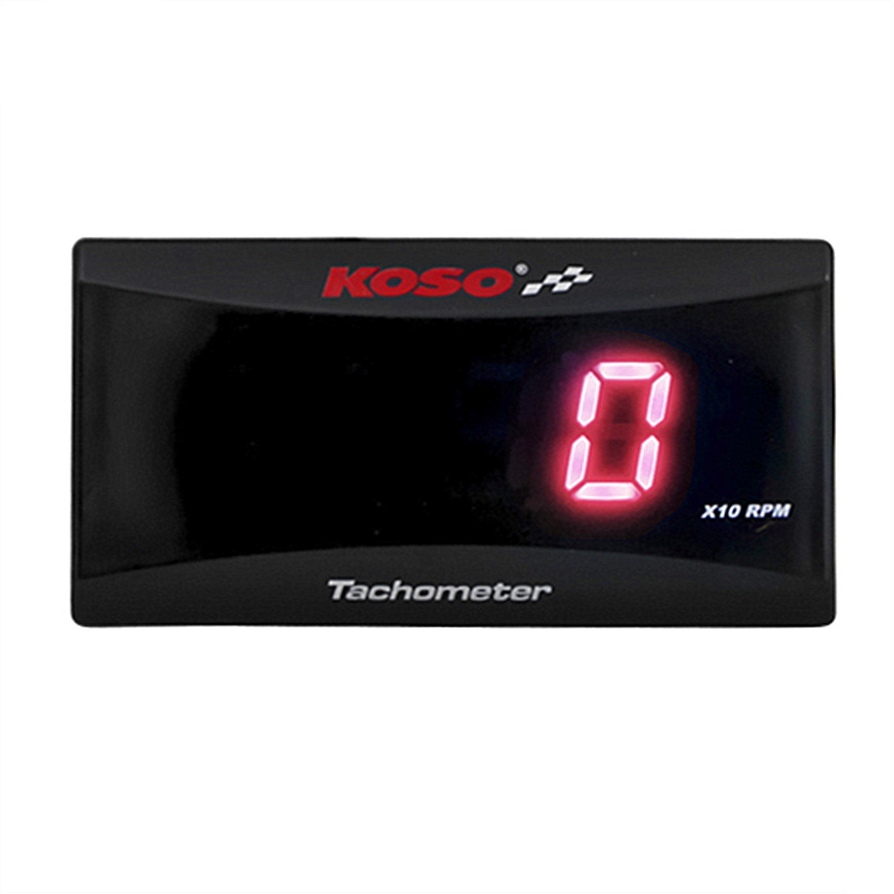koSo mini tachometer digital square lcd display engine tach hour meter ...