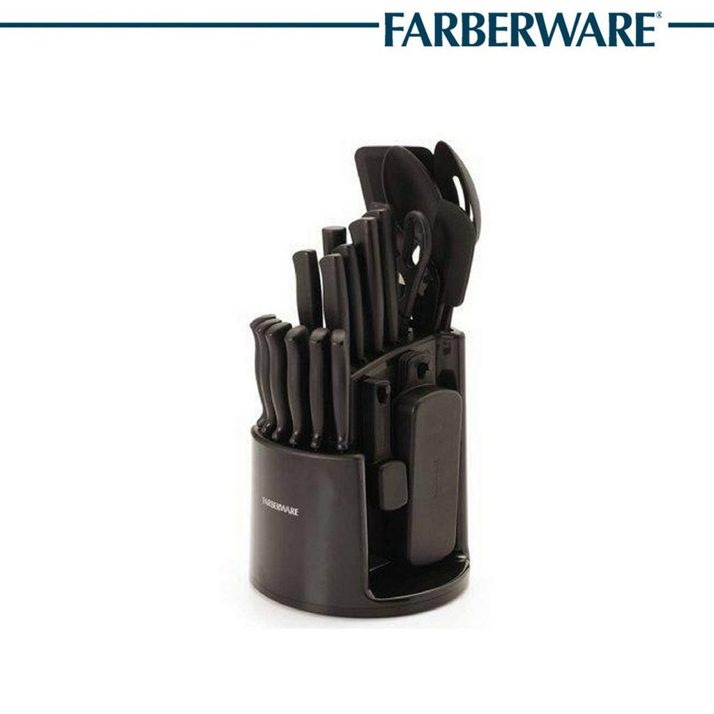 Farberware Spin and Store Rotating Knife and Tool Set, 30pcs | Shopee ...