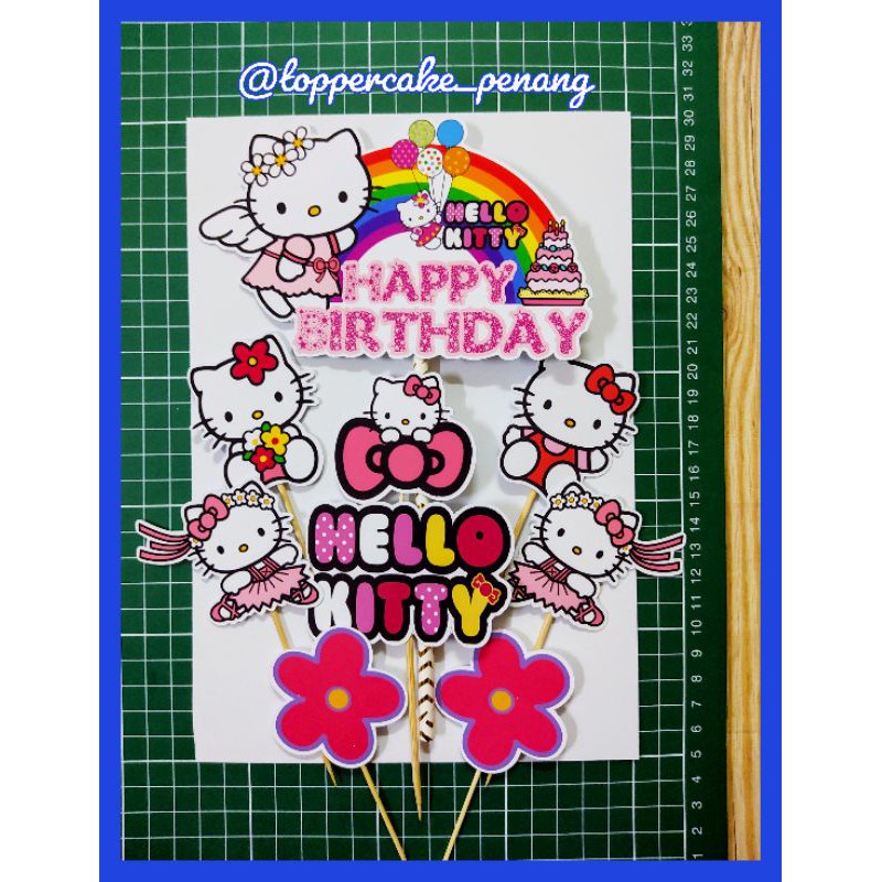Hello Kitty Cake Topper for Cake Birthday Decoration Set Topper Cake ...