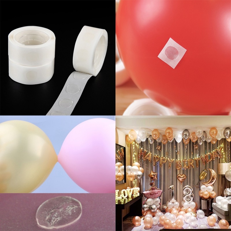 AGAR.SHOP 100pcs Balloon Glue Balloon Sticker for Wall and Ceiling ...