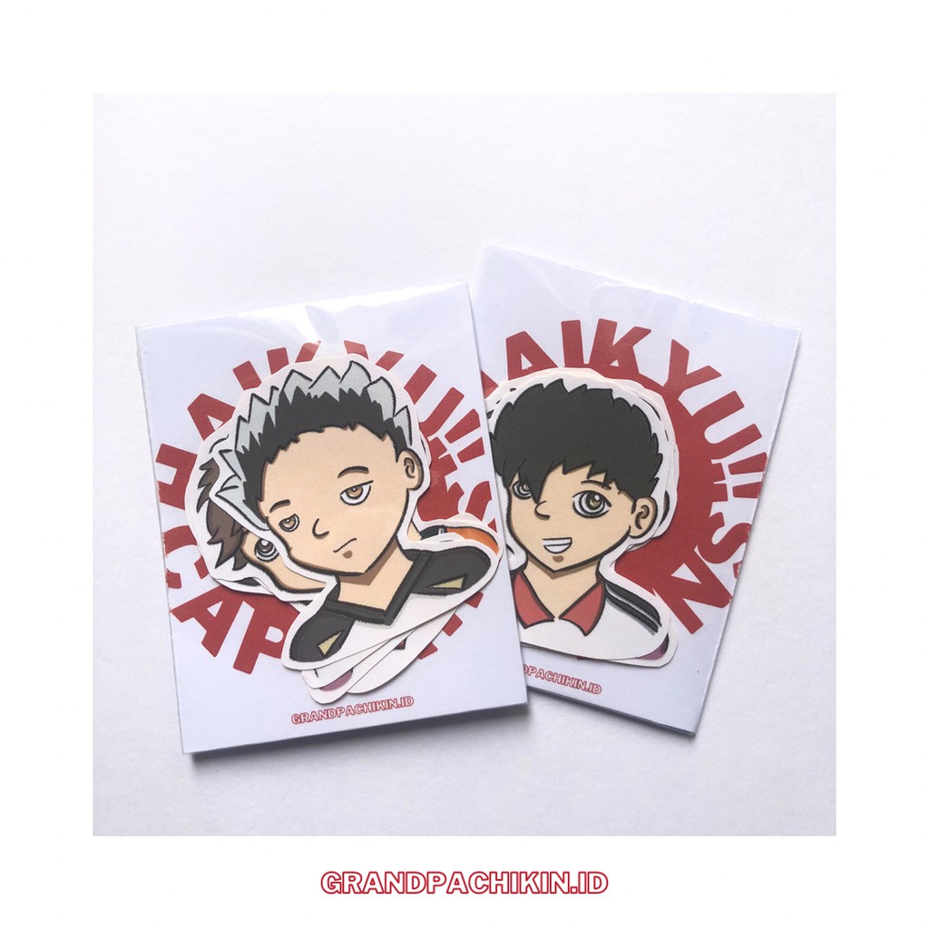 Haikyu!! Captains Sticker Pack! | Bokuto, Oikawa, Kuroo, Daichi, Ushi ...