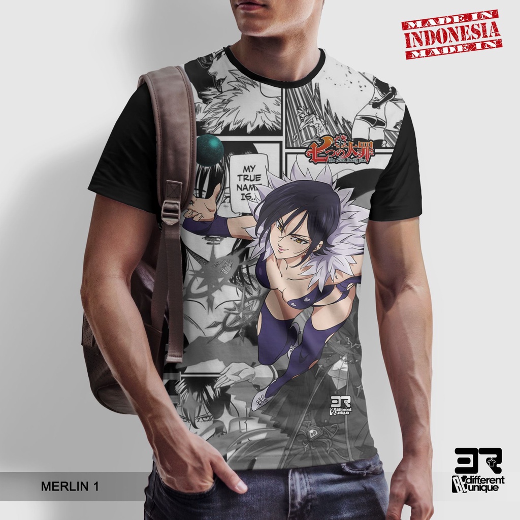 Anime PRINTING T-SHIRTS Nanatsu no Taizai MERLIN 1 - MANGA ANIMATED ...