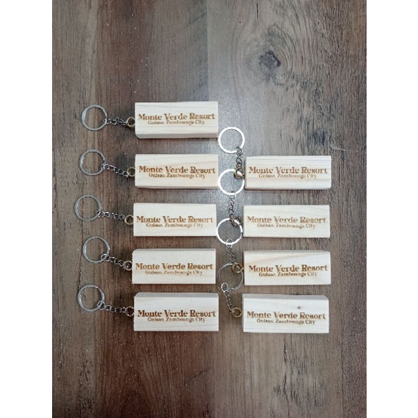 Personalized Wooden Keychain Laser Engraved | Souvenirs and Giveaways ...