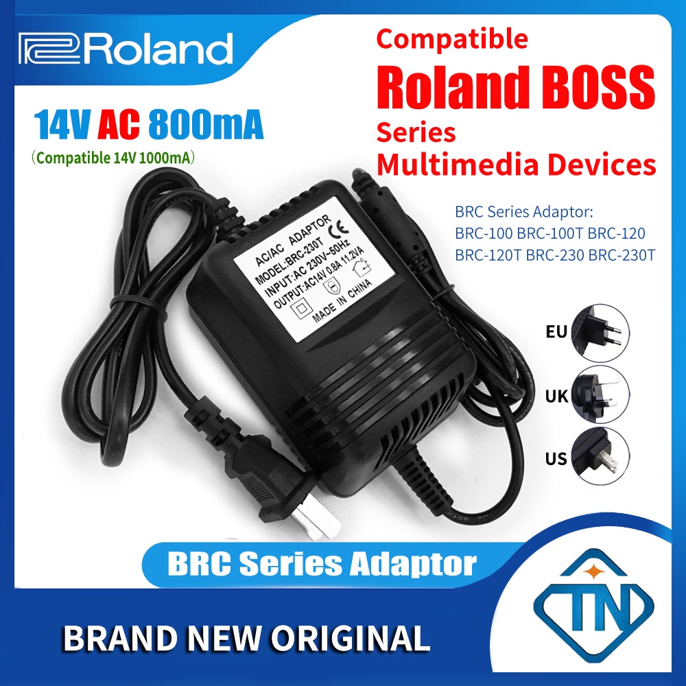 14V 800mA AC/AC Adapter BRC-120 230 for Roland BOSS GT-3 GT-6 6B GT-8 ...