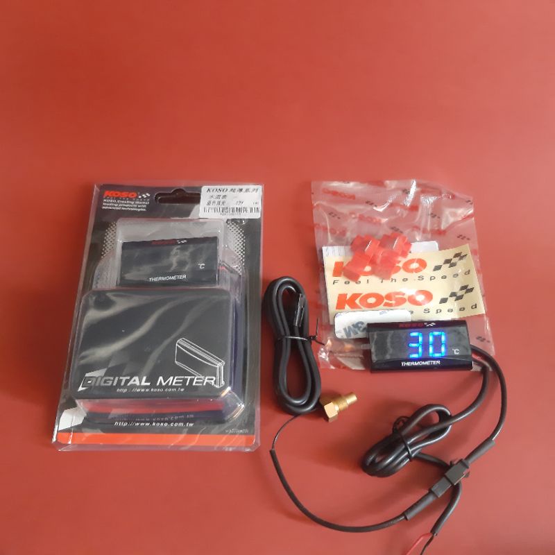 MESIN Water thermometer koso digital radiator Engine Temperature ...