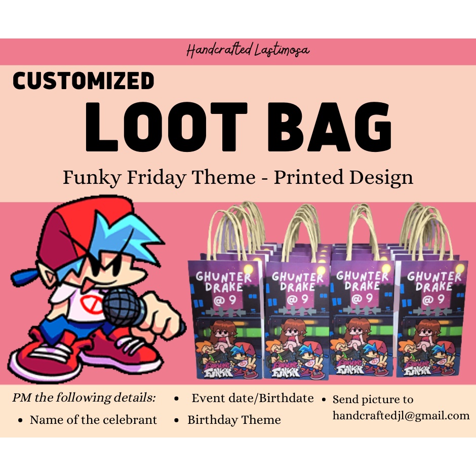Customized Loot bag: Friday Night Funkin | Shopee Philippines