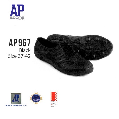AP Cucuk 967 Black Men's Shoes AP Cucuk Boots White and Black Size 37 ...