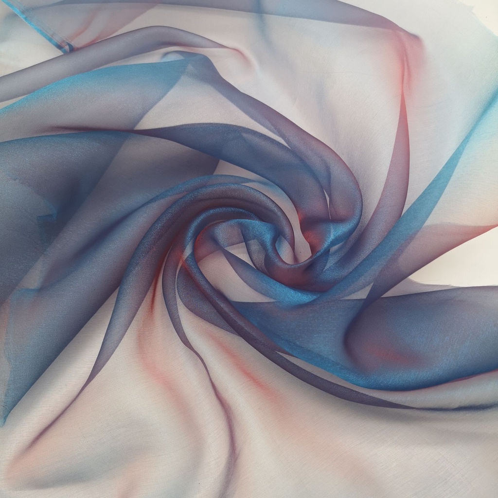 Two-color Organza Snow fabric Soft mesh Color-changing Gauze Decorative ...