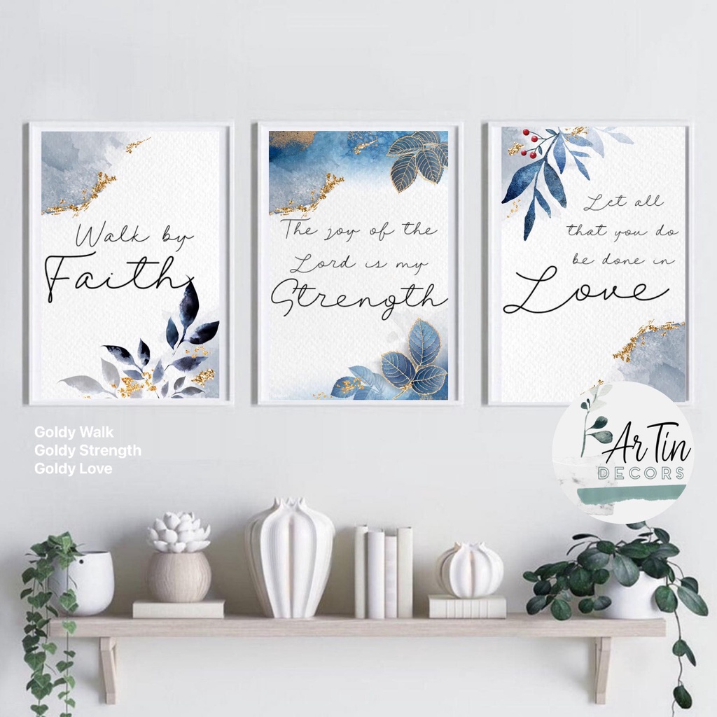Bible Verse Quotes Nordic Minimalist Abstract Boho Wall Art Frame ...