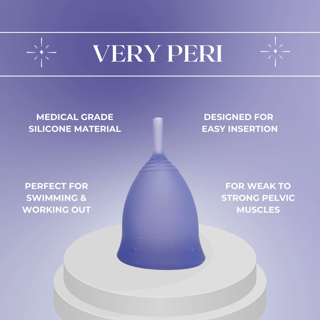 Aunt Flo - Menstrual Cup (Very Peri) - Eco-friendly, Comfortable, Soft ...
