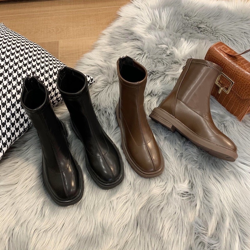 New Chelsea short boots women's martin boots ins trend | Shopee Philippines