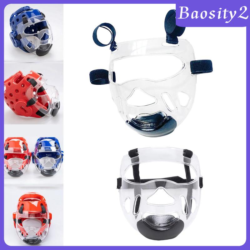 [Baosity2] [Local shipping] Clear Taekwondo Mask Head Cover Detachable ...