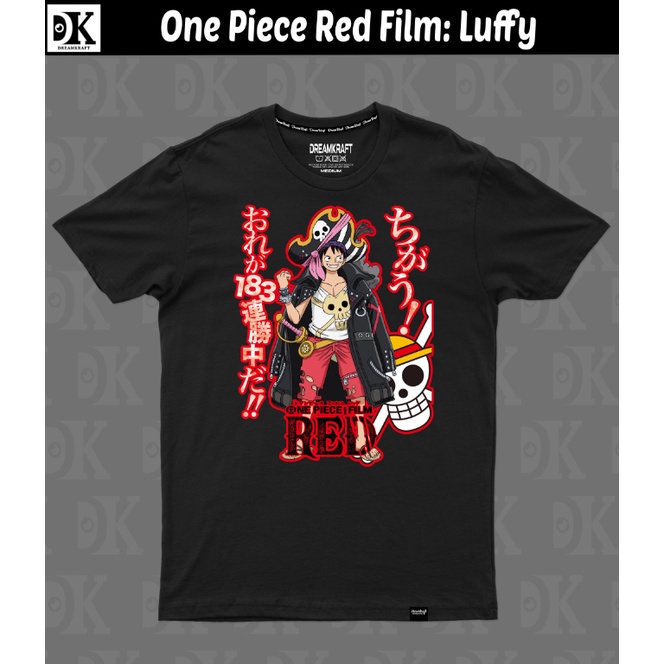 One Piece Red Film Anime Character Prints Cotton Shirt Tee Dreamkraft ...
