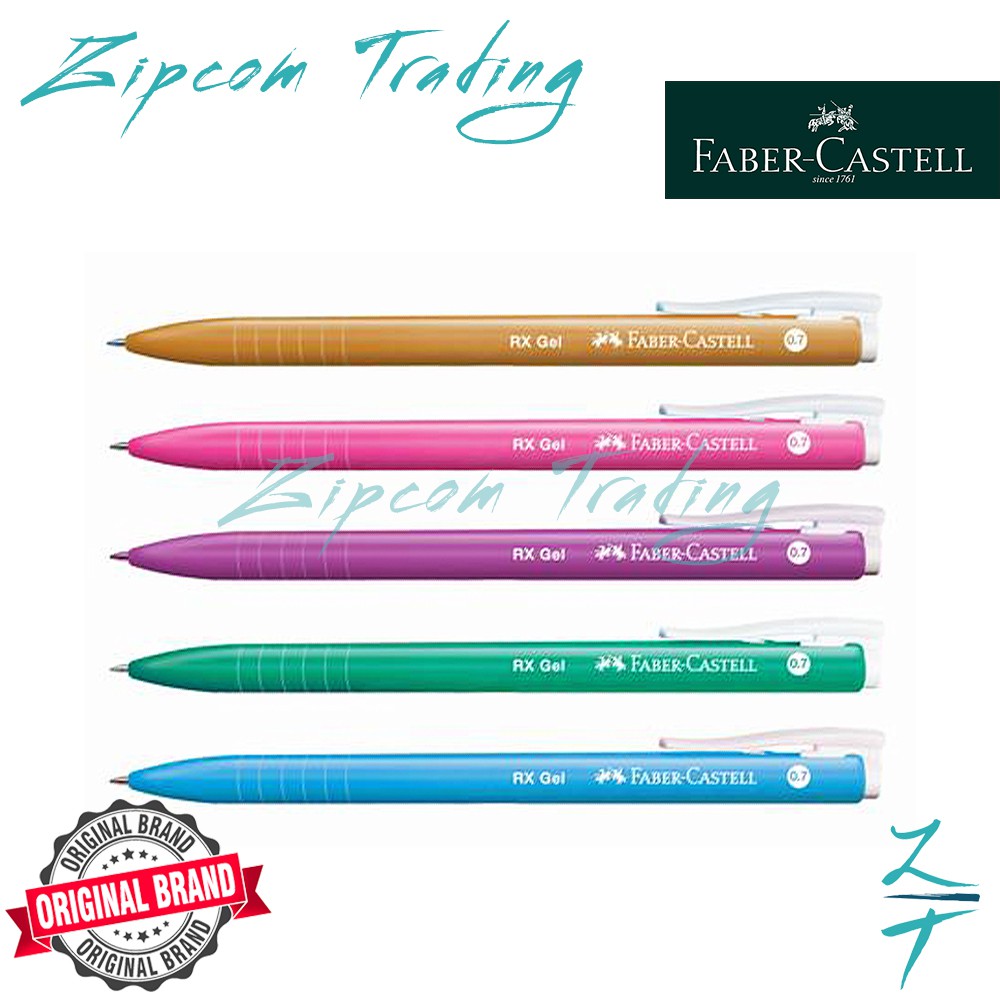FABER-CASTELL RX GEL COLOUR PEN (0.7mm) | Shopee Philippines