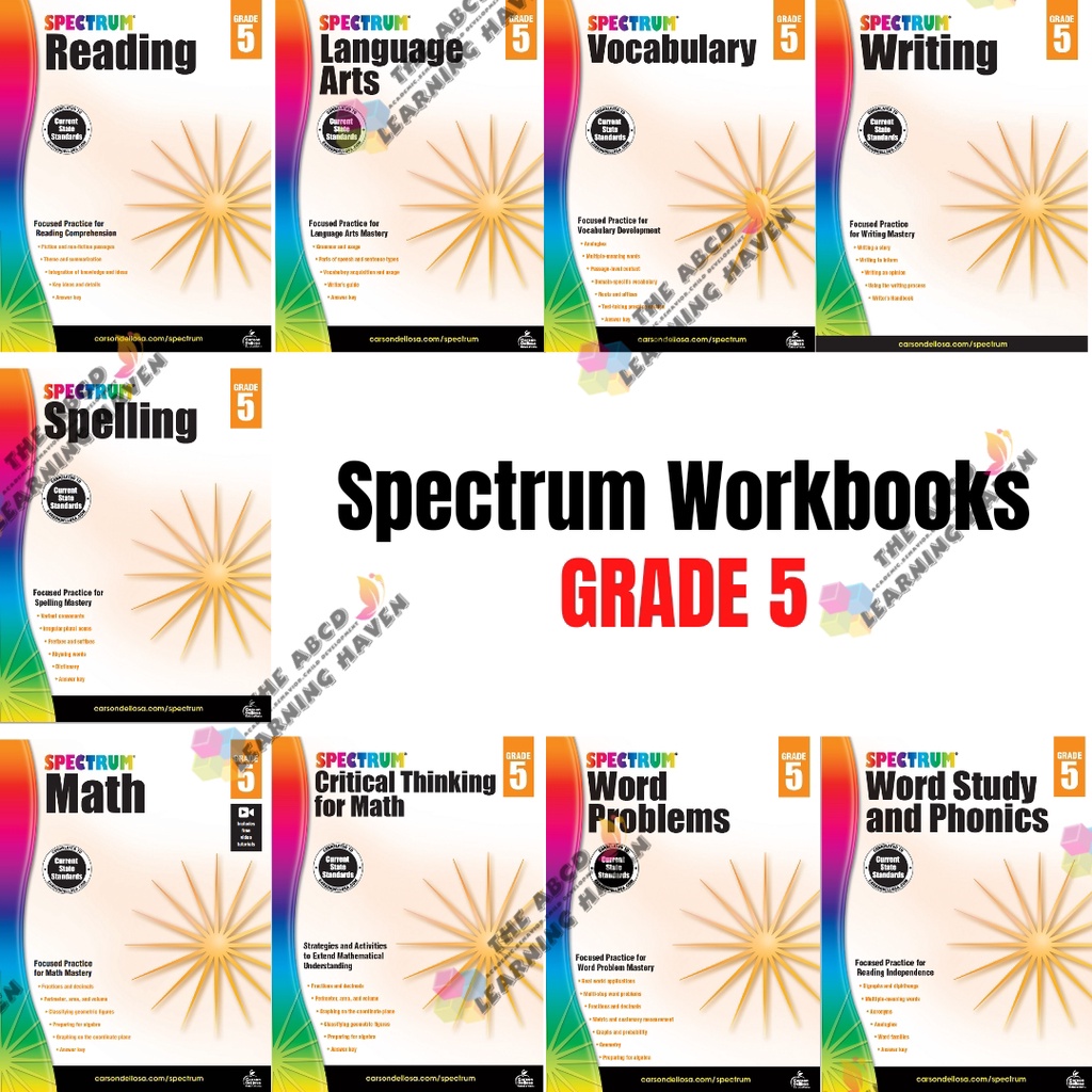 SPECTRUM Workbooks for Grade 5 | Shopee Philippines