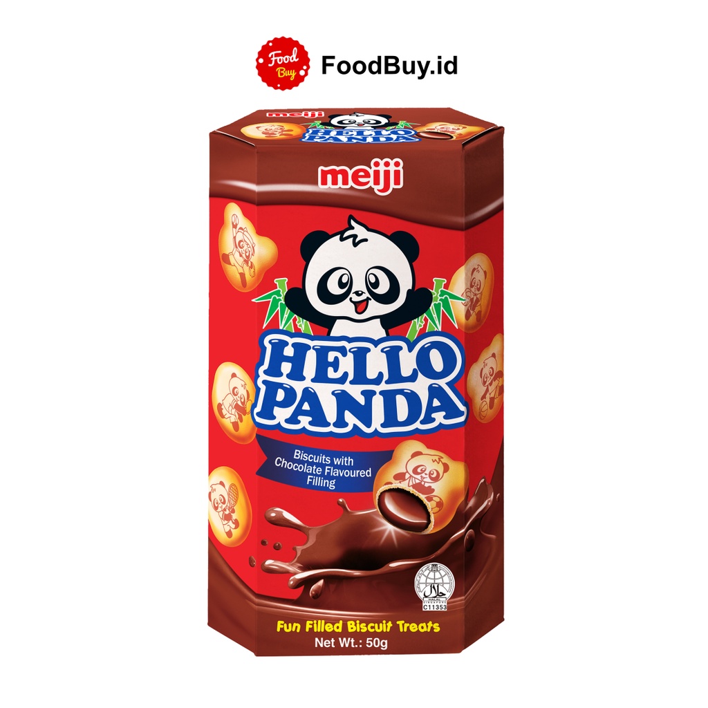 Meiji Hello Panda Chocolate Cream Biscuits 45 gr | Shopee Philippines