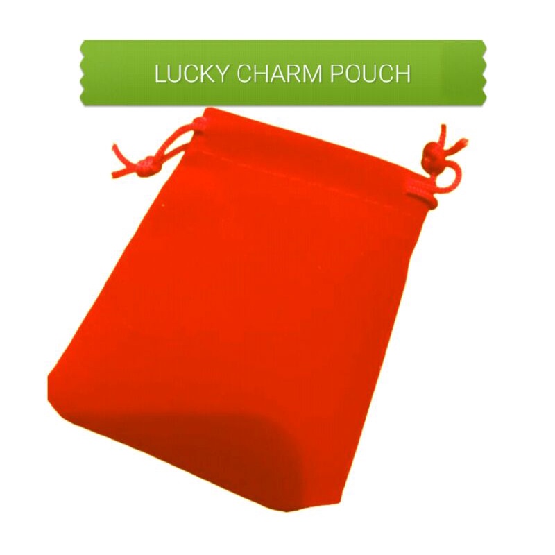 Red Velvet Pouch for Lucky charms, amulets, money, etc. | Shopee ...