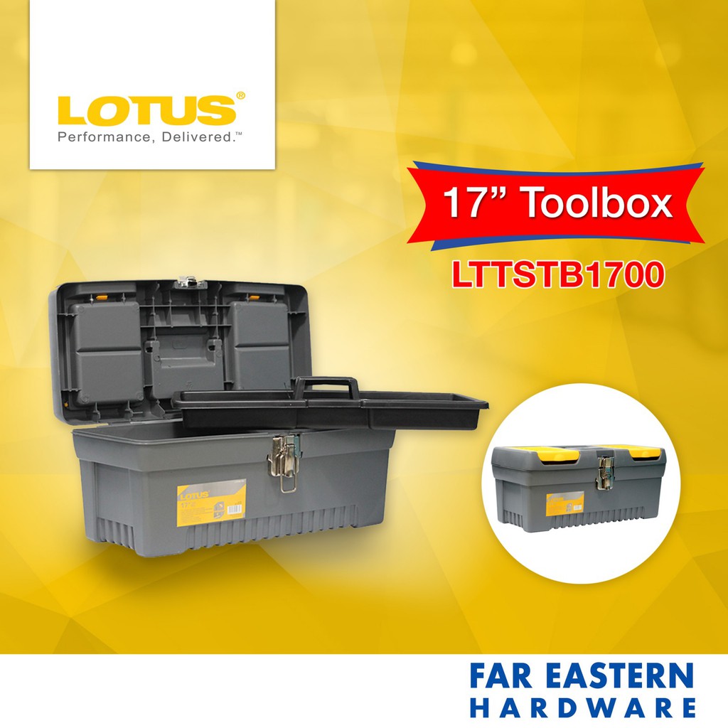 LOTUS Toolbox Organizer Storage 17" LTTSTB1700 Tool Box LTTB | Shopee ...