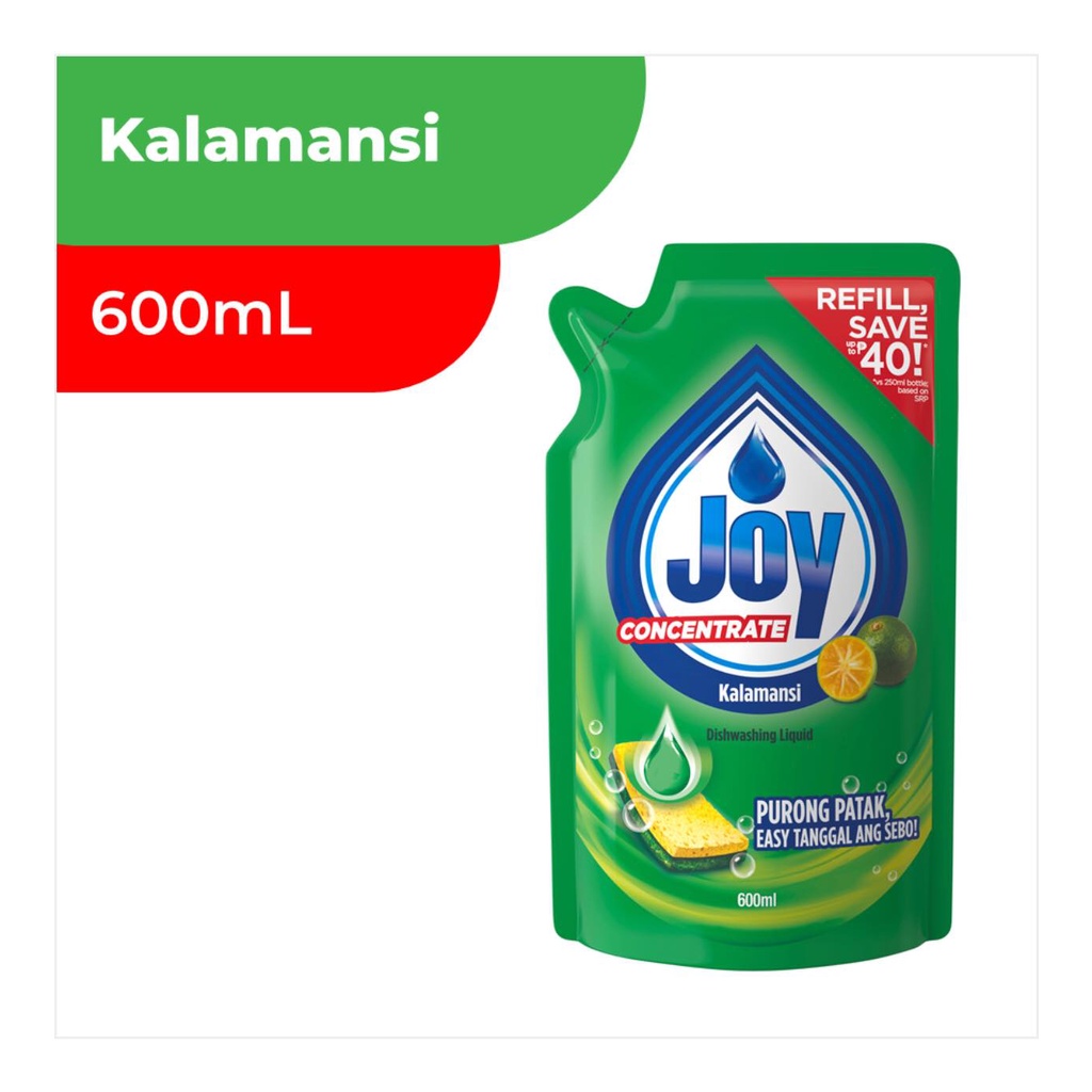 Joy Kalamansi Dishwashing Liquid Refill 540ml | Shopee Philippines