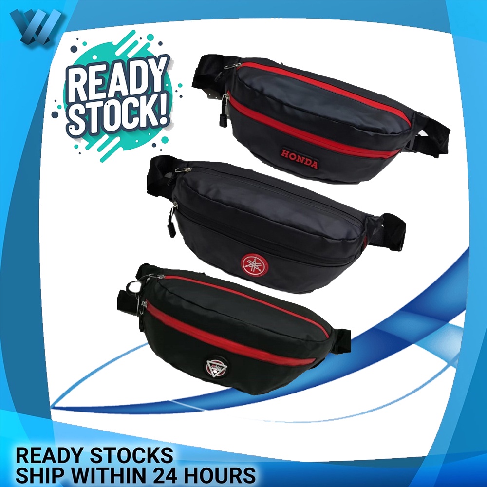 WATERPROOF Shoulder Bag Beg Lelaki Waist Bag Pouch Bag Motor Riders ...