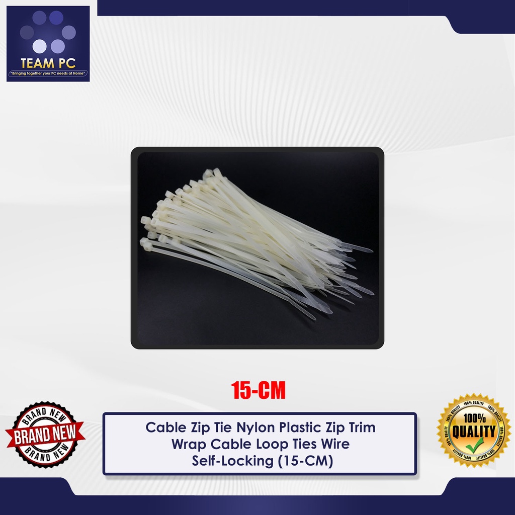 Cable Zip Tie Nylon Plastic Zip Trim Wrap Cable Loop Ties Wire Self ...