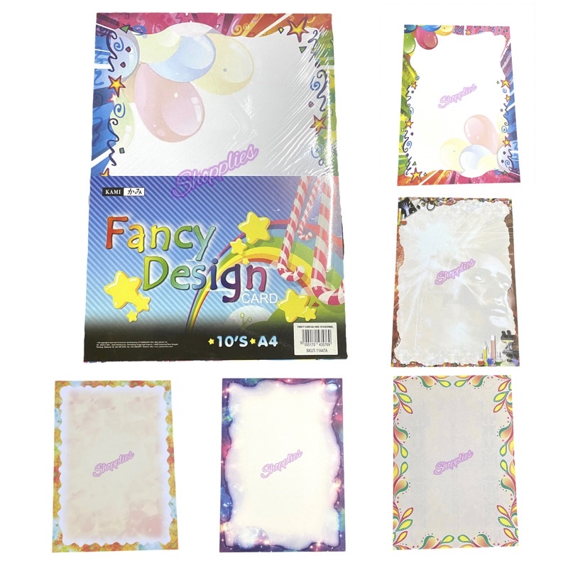 Fancy Design Card A4 140 gsm 10’s G1-G5 | Shopee Philippines