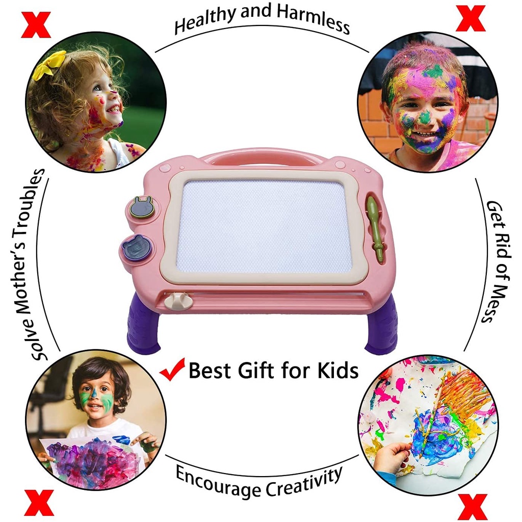 Baby Large Color Magnetic Drawing Board Children's Magnetic Force ...