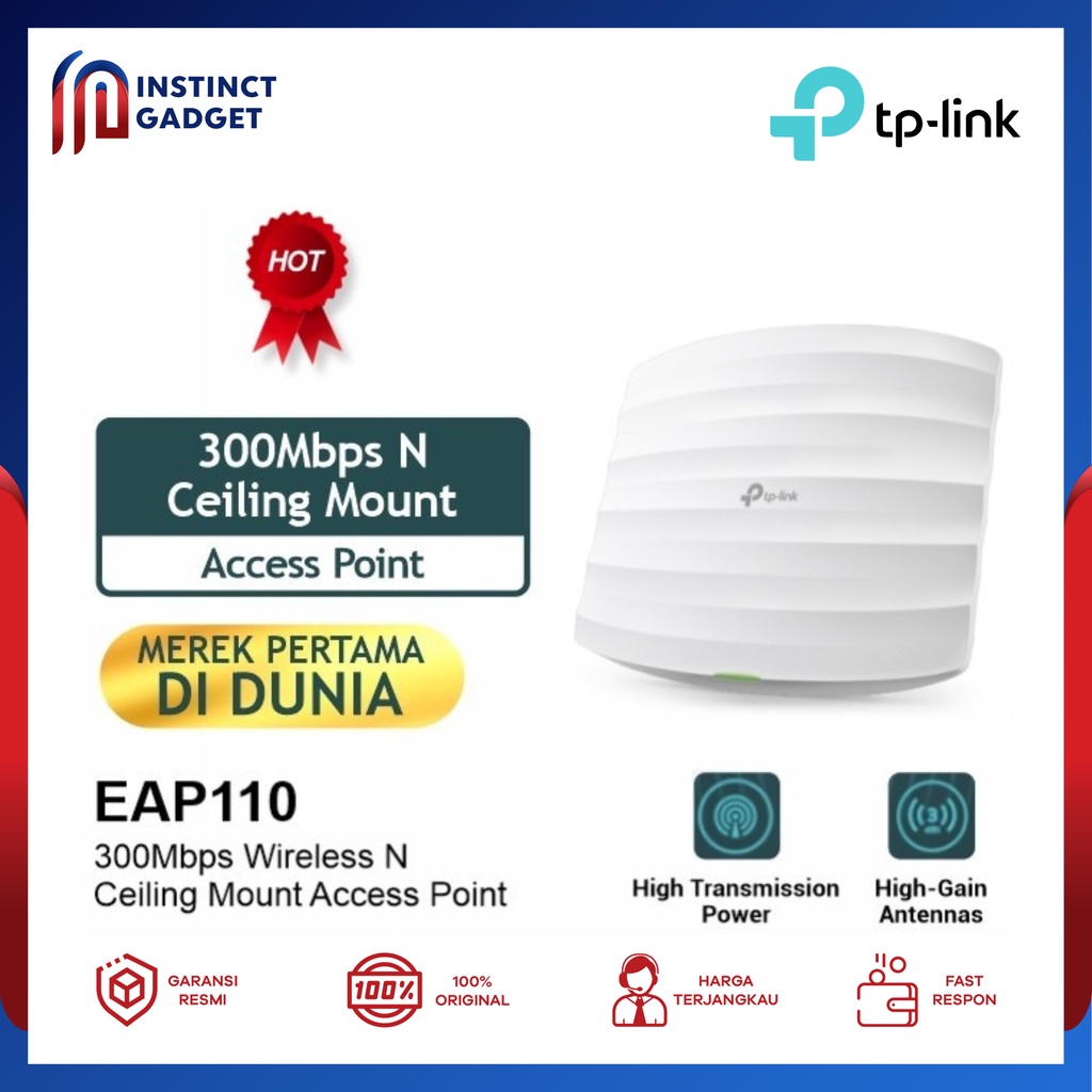 Tp-link Wireless Access Point EAP 110 - 1 Year Warranty | Shopee ...