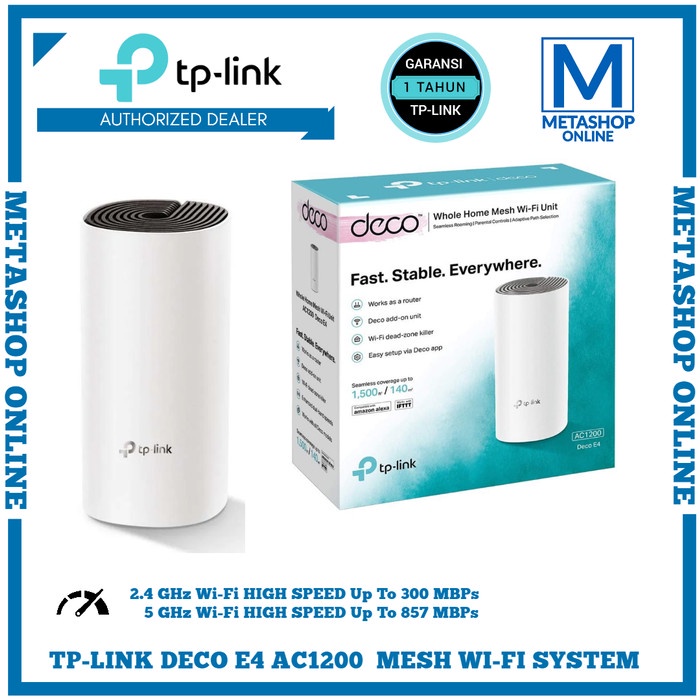 Tp-link Deco E4 AC1200 Whole Home Mesh Wifi System Router Access Point ...