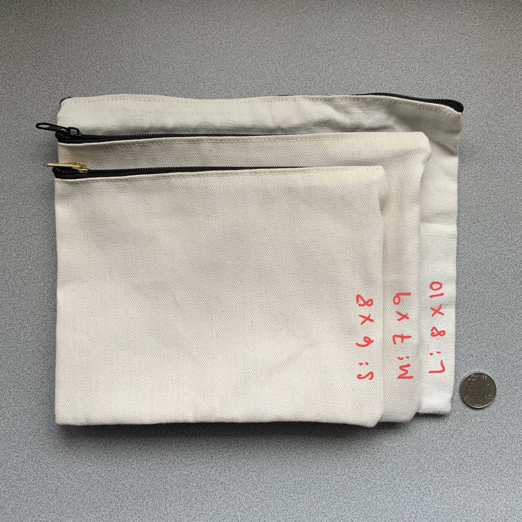 Canvas (katsa) coin purse and makeup pouch with lining | Shopee Philippines