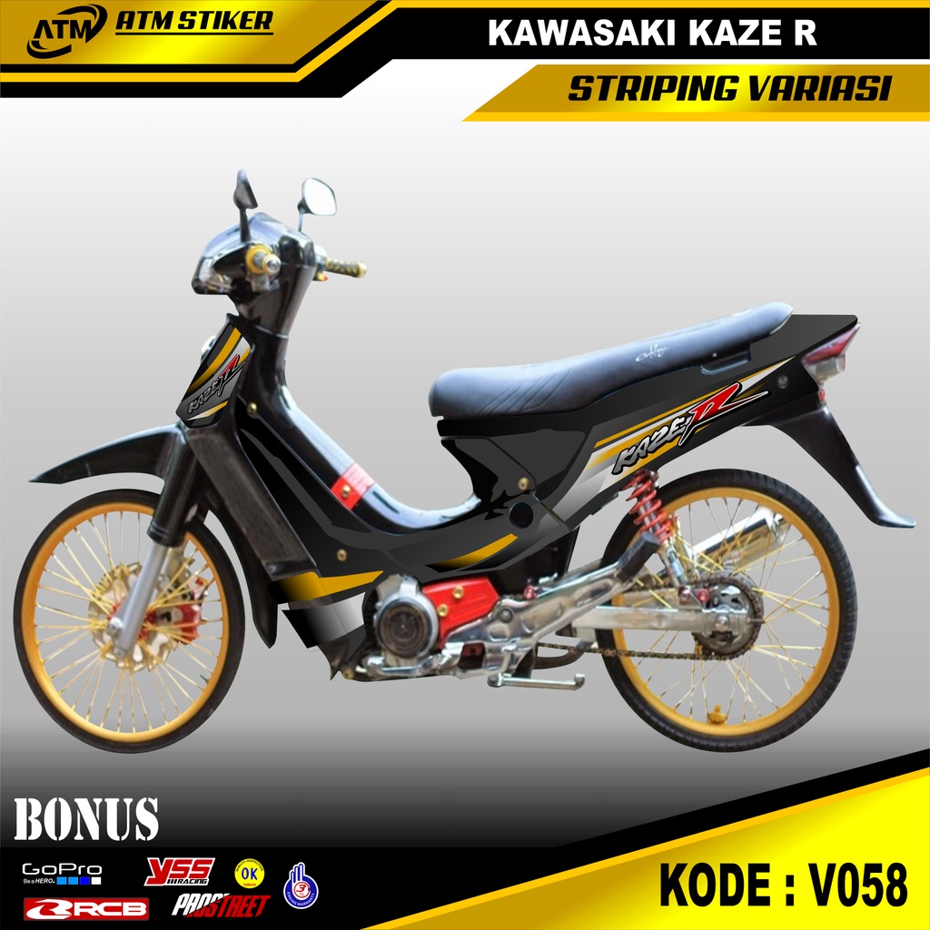 Kawasaki Kaze R Variation striping Sticker | Shopee Philippines
