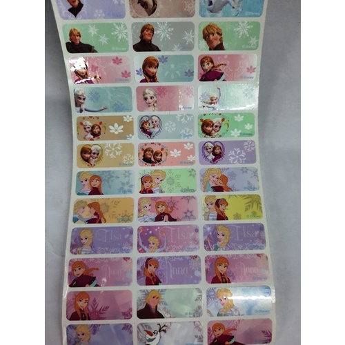 Water Proof Sticker Names (Disney & Cartoon Character 3x1.5 cm ...
