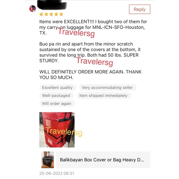 Balikbayan Box Cover Heavy Duty 20x20x20inches (Beware of Imitations ...