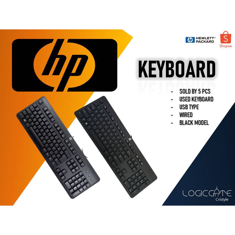 SOLD BY 5 PCS HP & DELL KEYBOARD ASSORTED MODEL USED | Shopee Philippines