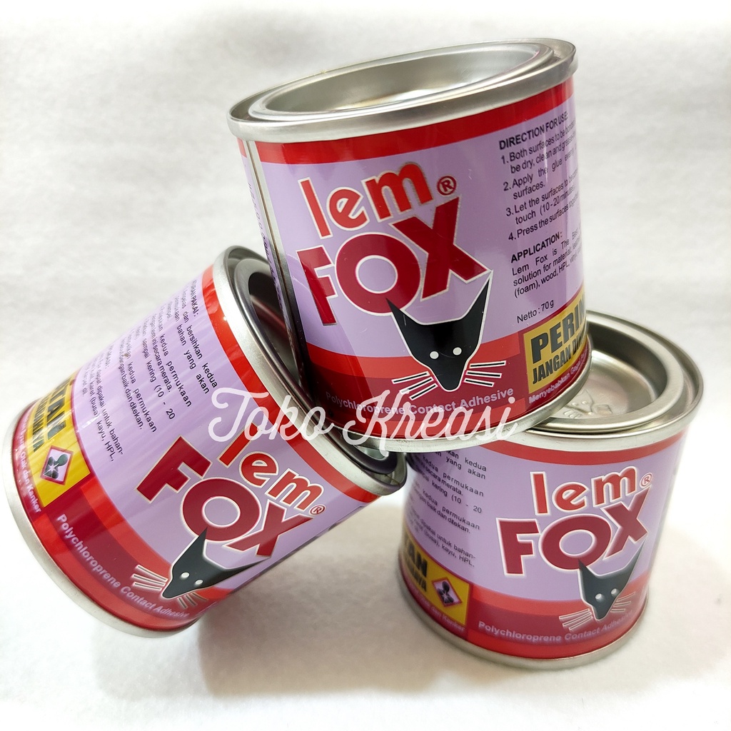 70g canned yellow Fox Glue 100% Original | Shopee Philippines