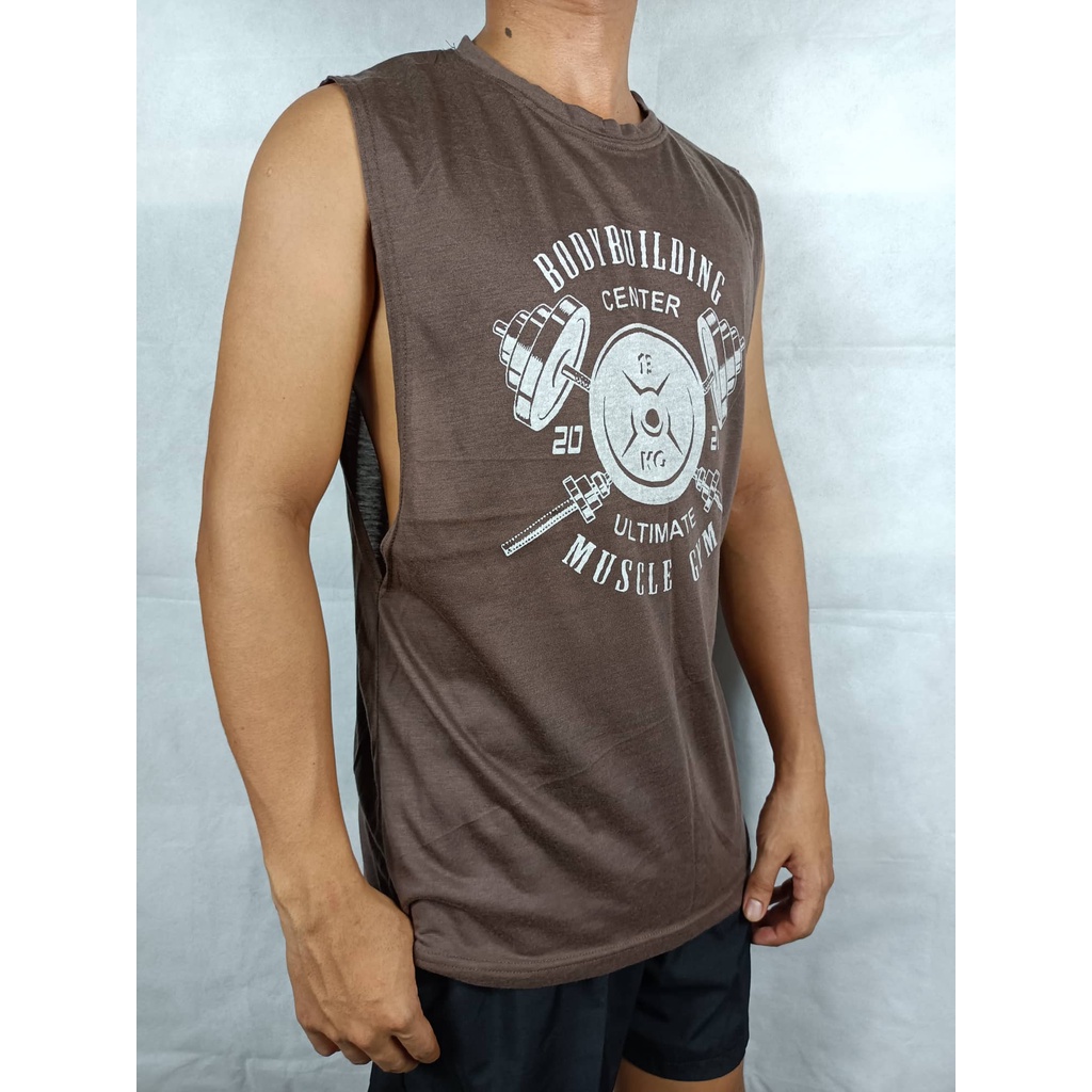 LOCALIST_PH Sando For Men Cotton Muscle Tee Basic Sando | Shopee ...