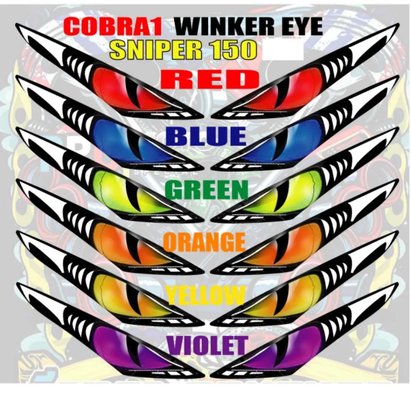Yamaha Sniper 150 Cobra Eye Winker Transparent | Shopee Philippines