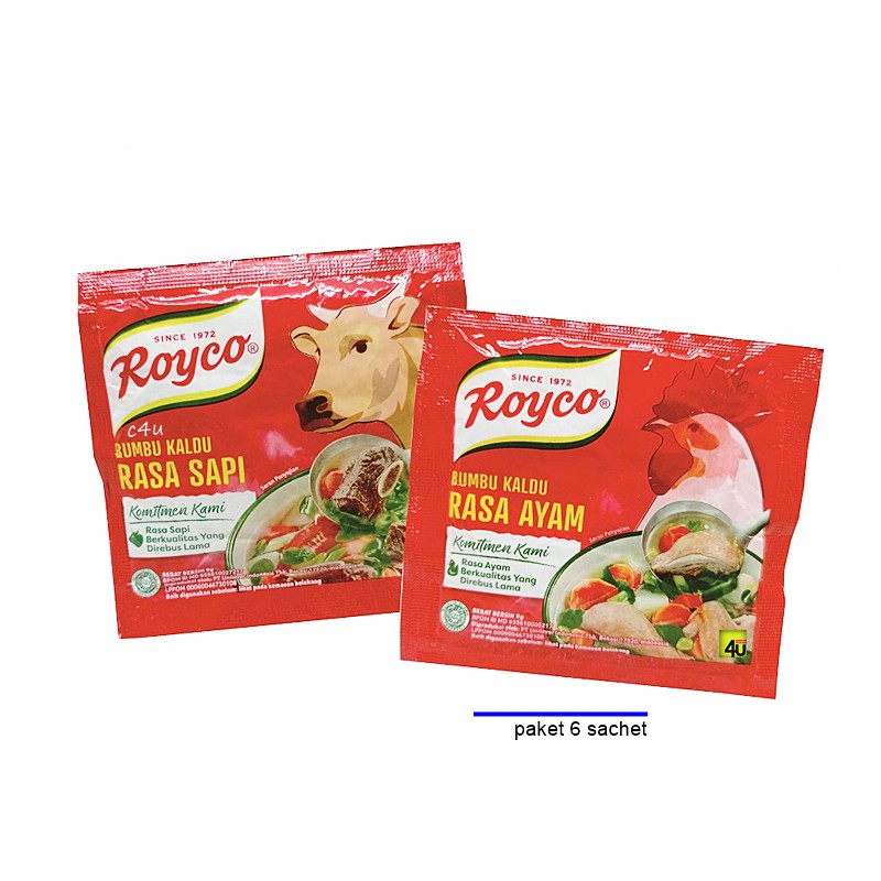 Royco - Flavoring Broth Powder - Pack of 6 sachets | Shopee Philippines