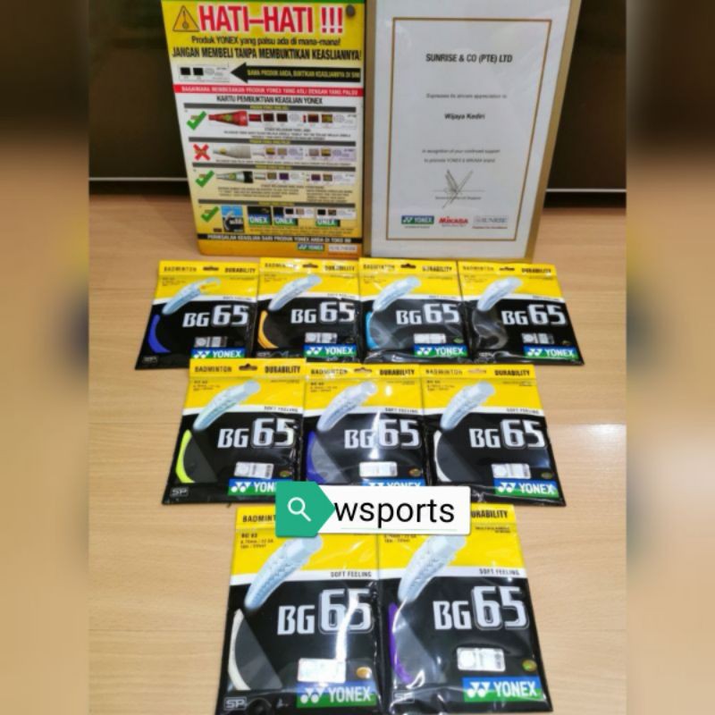 Original Yonex BG 65 BG65 Badminton Strings | Shopee Philippines
